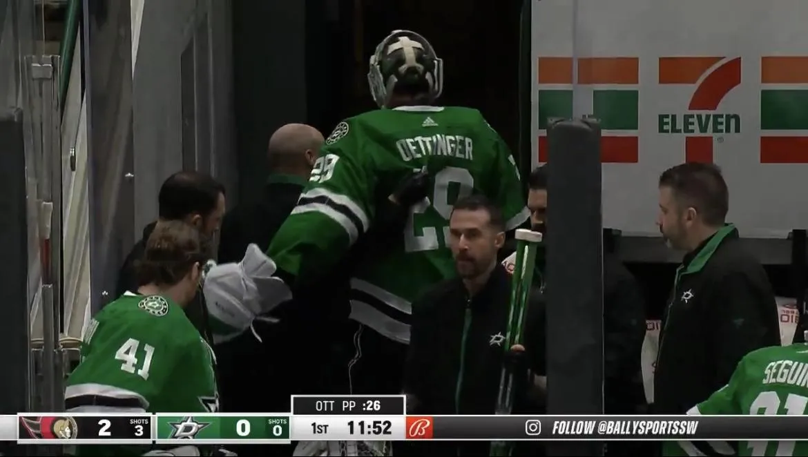 BREAKING: Stars Goaltender Jake Oettinger Leaves Game With Devastating ...