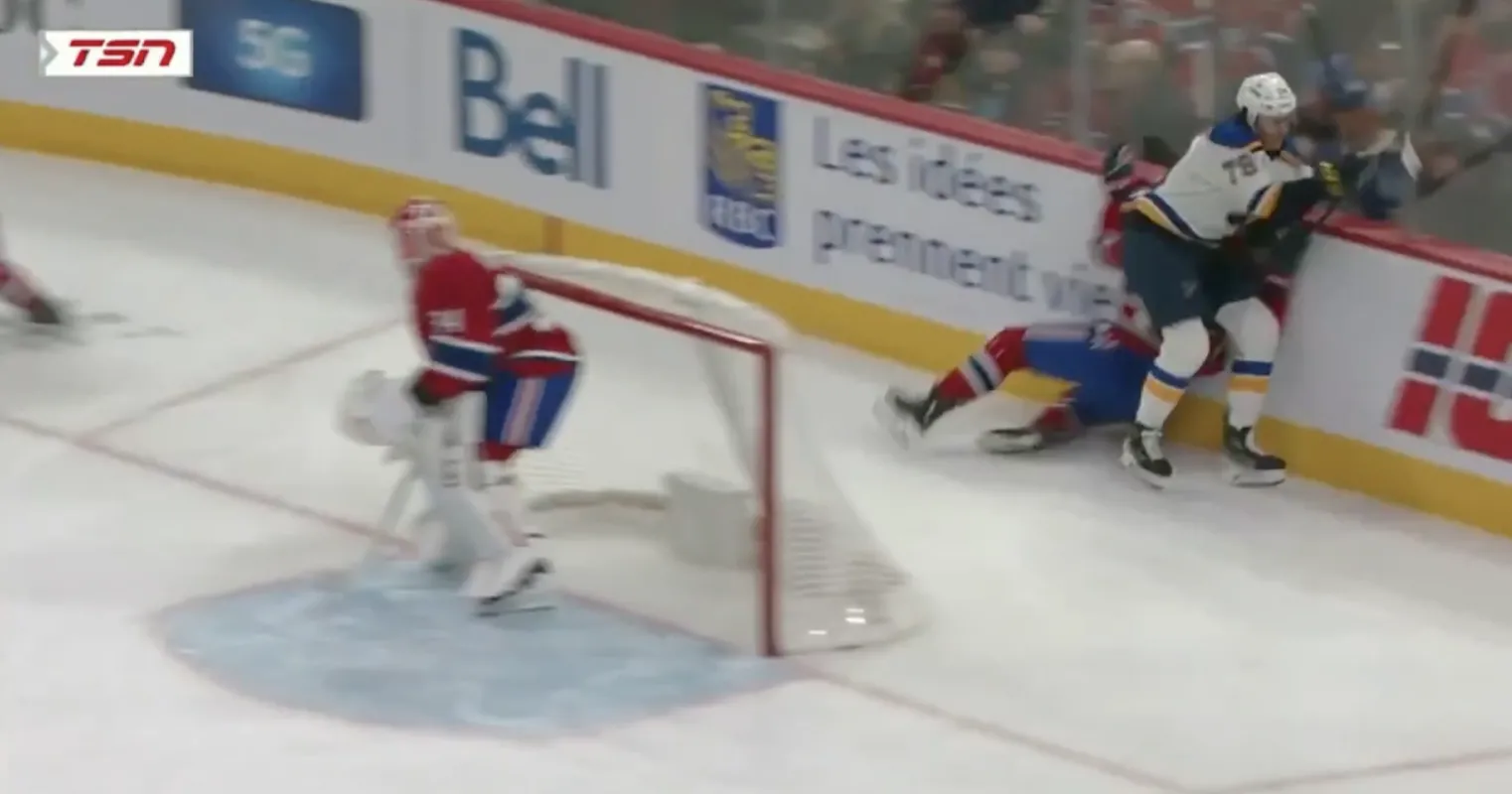 Scène à glacer le sang impliquant Jordan Harris du Canadien