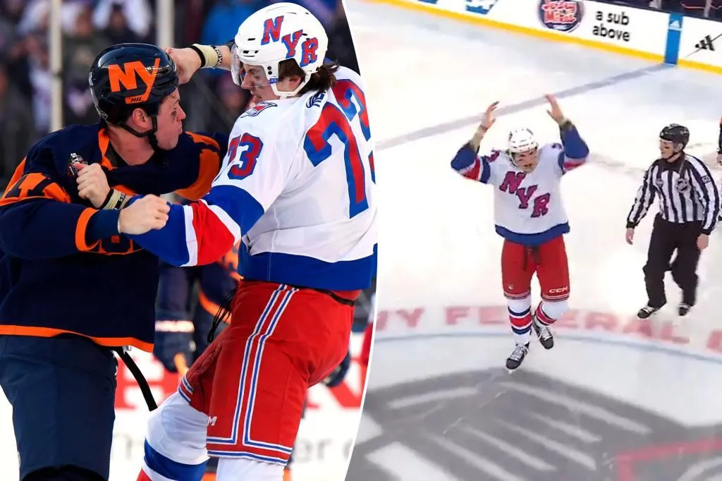 Electric rookie fight caps off sick Stadium Series game
