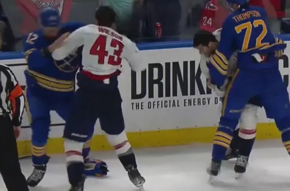 Chaotic line brawl breaks out at end of Sabres-Capitals game