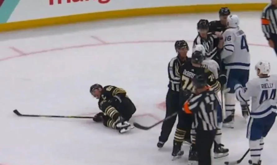 Referees fall for Brad Marchand's antics in game 2 of Leafs Vs. Bruins