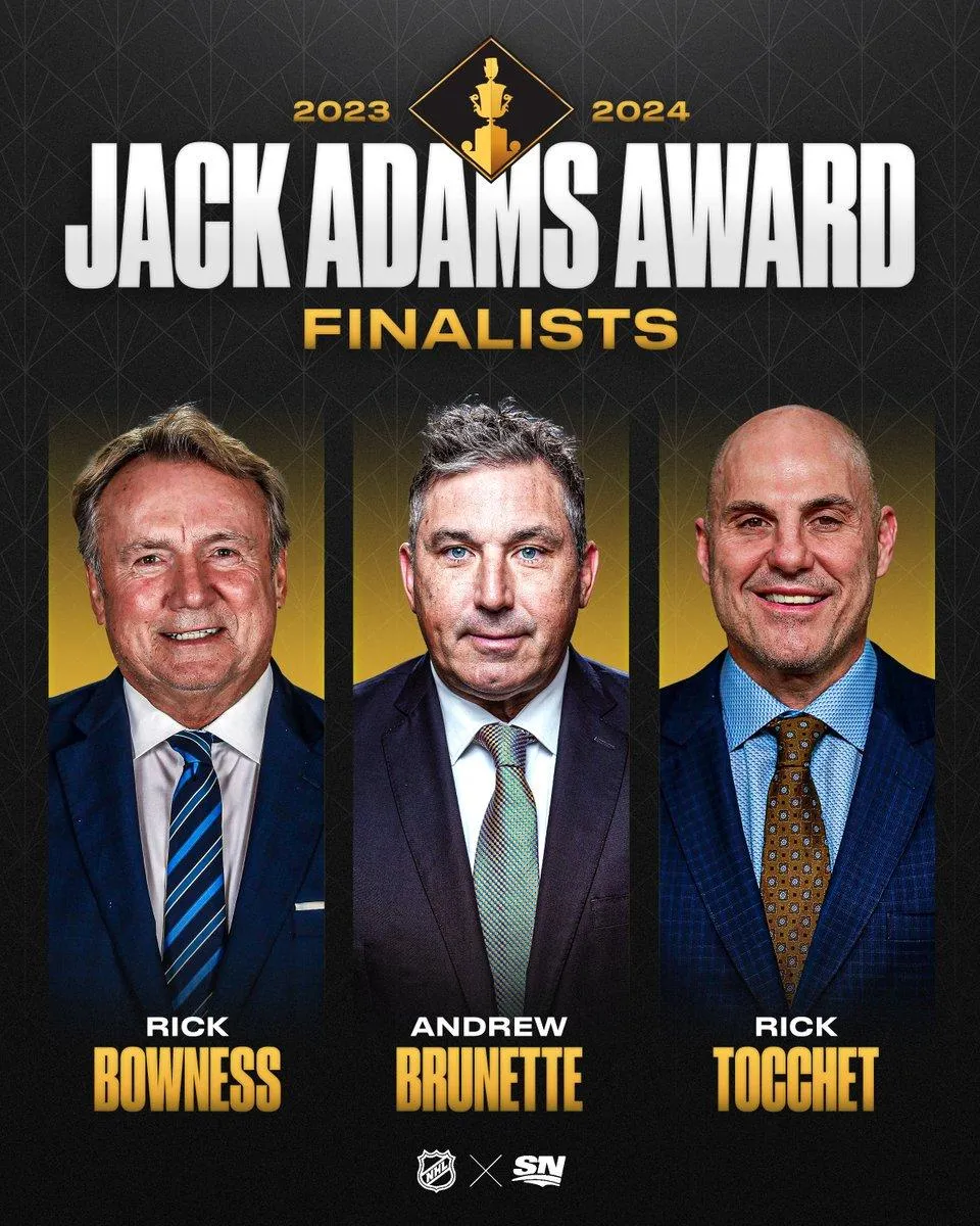 Finalists for the Jack Adams Award Selected