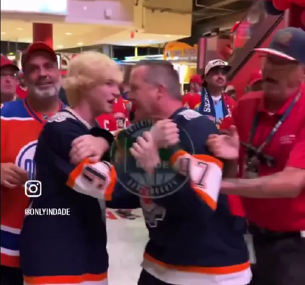Oilers fan gets physical after Panthers win game two of Stanley Cup final