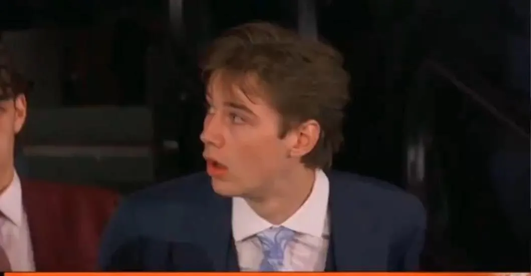 Beckett Sennecke's reaction goes viral after being drafted 3rd by ...