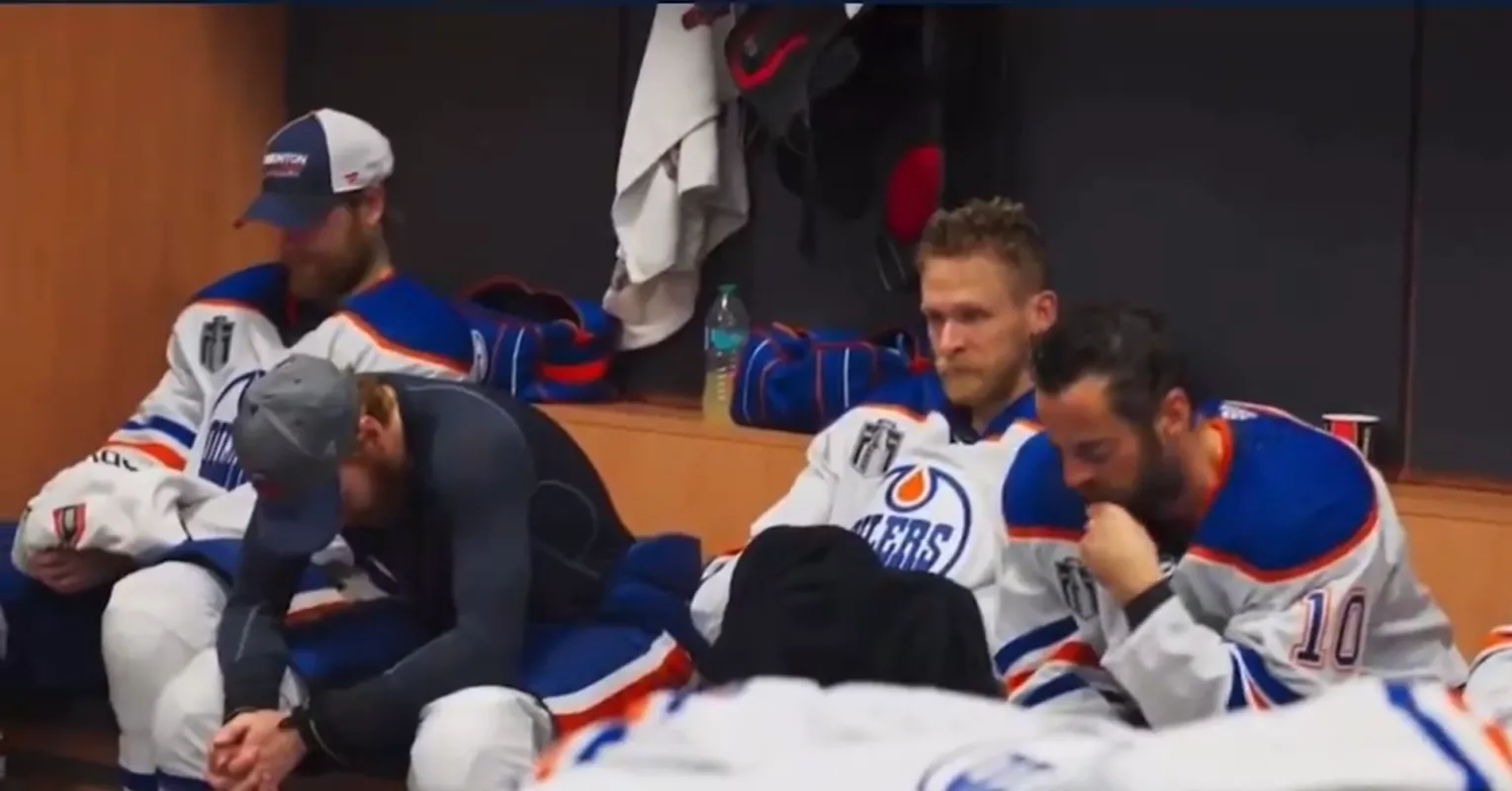 Oilers fans react to dressing room footage right after devastating Game ...