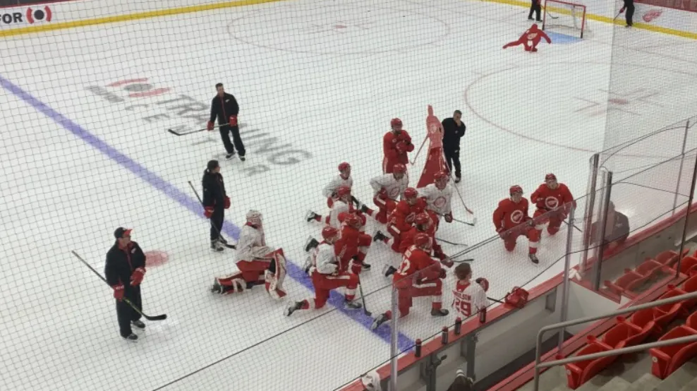 Multiple notable changes to Red Wings lines during practice