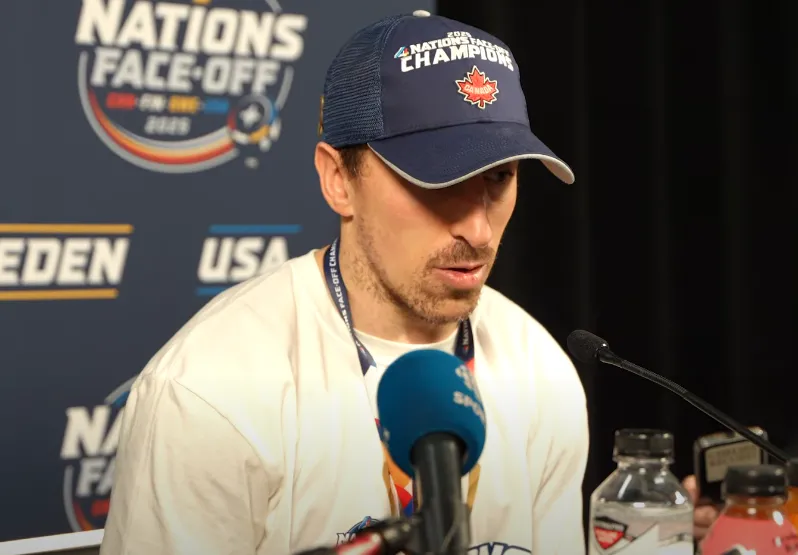 Brad Marchand calls out Tkachuk brothers after defeating Team USA in ...