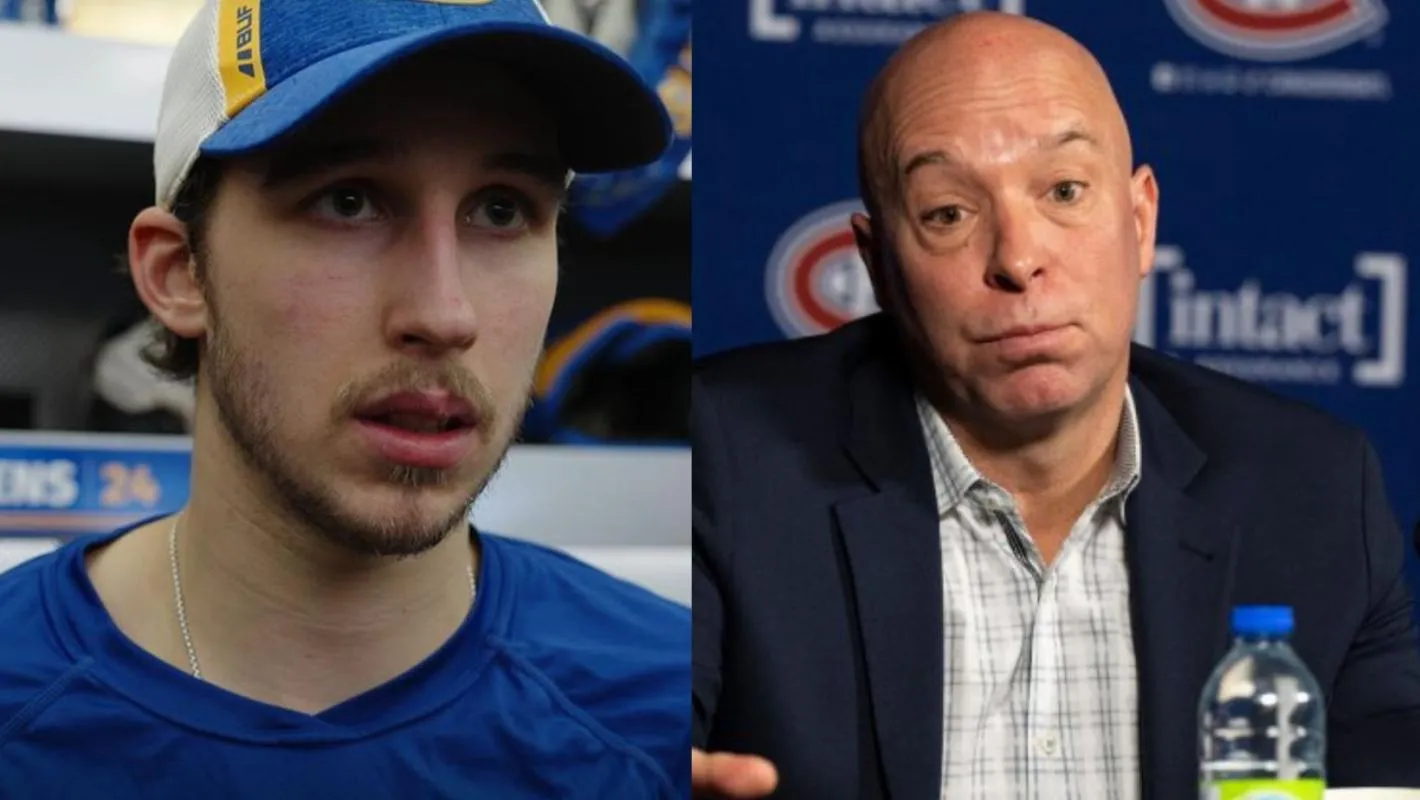 L'attaquant des Sabres Dylan Cozens lance un message à Kent Hughes et ...