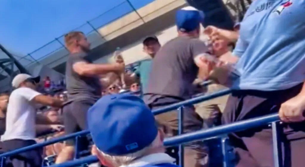 Toronto Blue Jays fans go viral after wild brawl in 500 level of Rogers ...