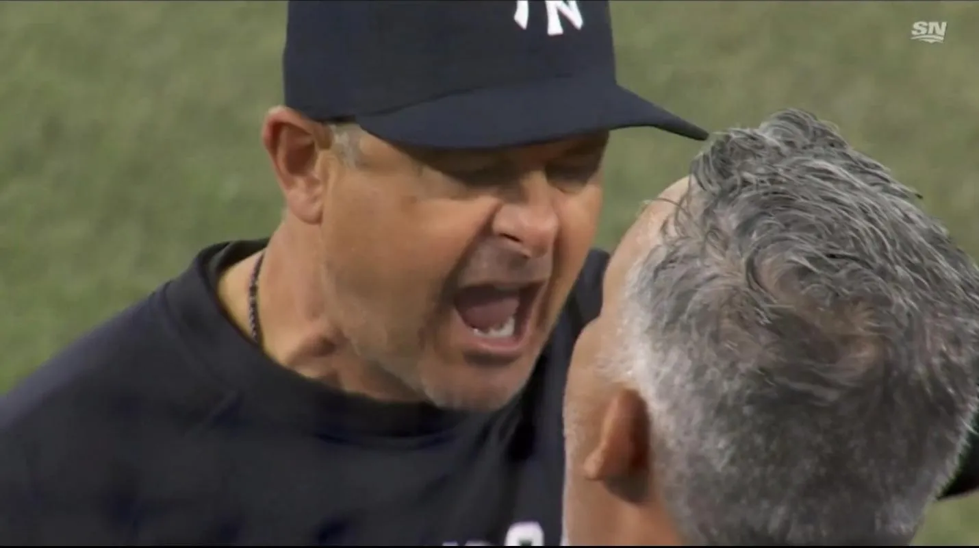 New Yankees manager Aaron Boone gets ejected as tensions boil over in ...
