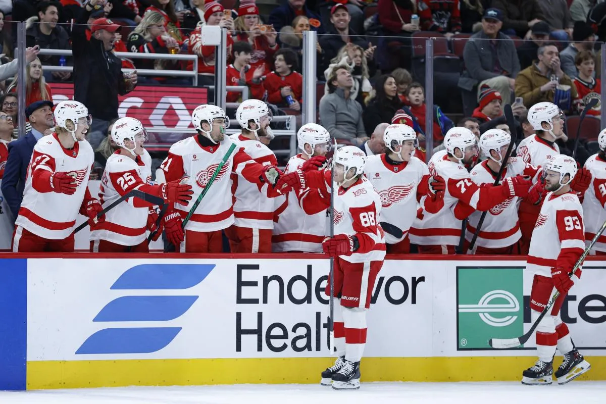 Red Wings tweak forward lines with loss of star forward