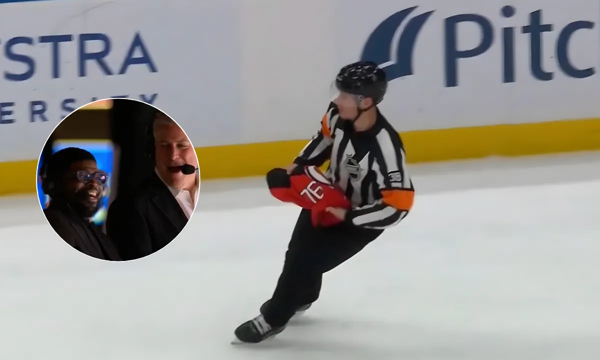 P.K. Subban reacts live on ESPN after his jersey is thrown on the ice ...