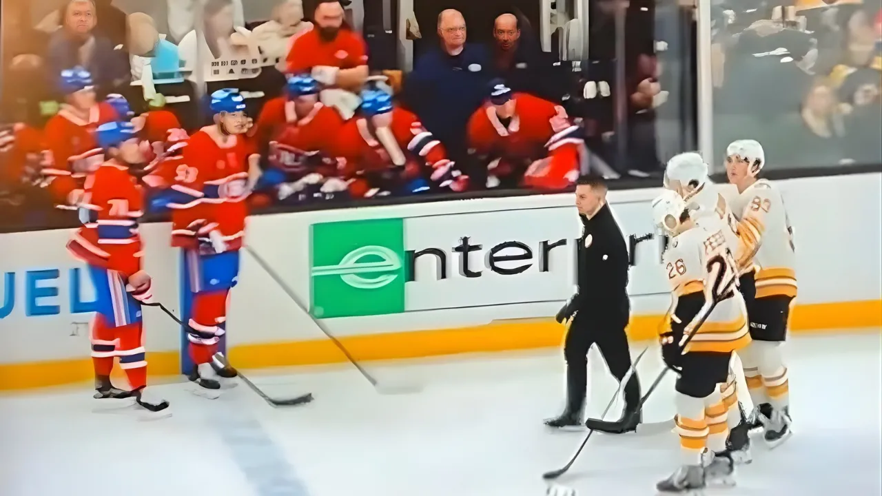 Canadiens show class with sportsmanlike gesture toward Bruins player ...