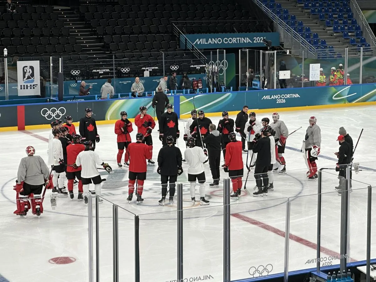 Team Canada reveals lineups at first practice before Milan Olympics