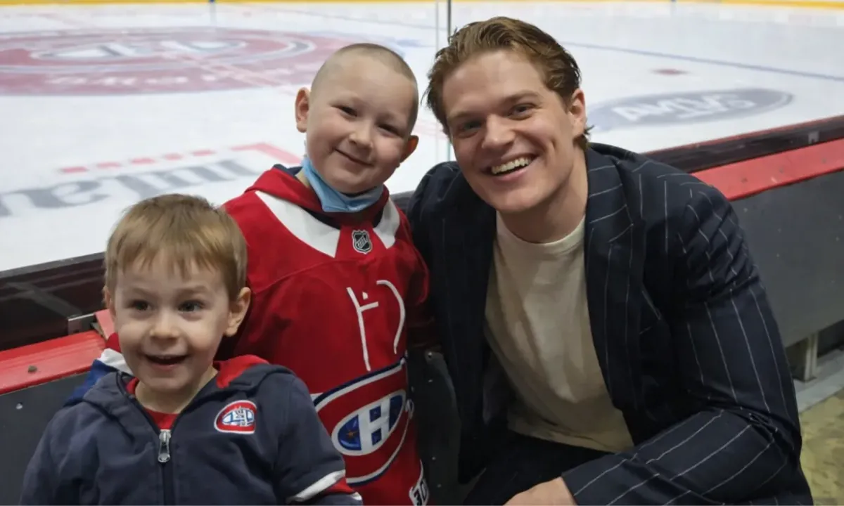 Cole Caufield shares powerful moment with young Canadiens fan battling ...