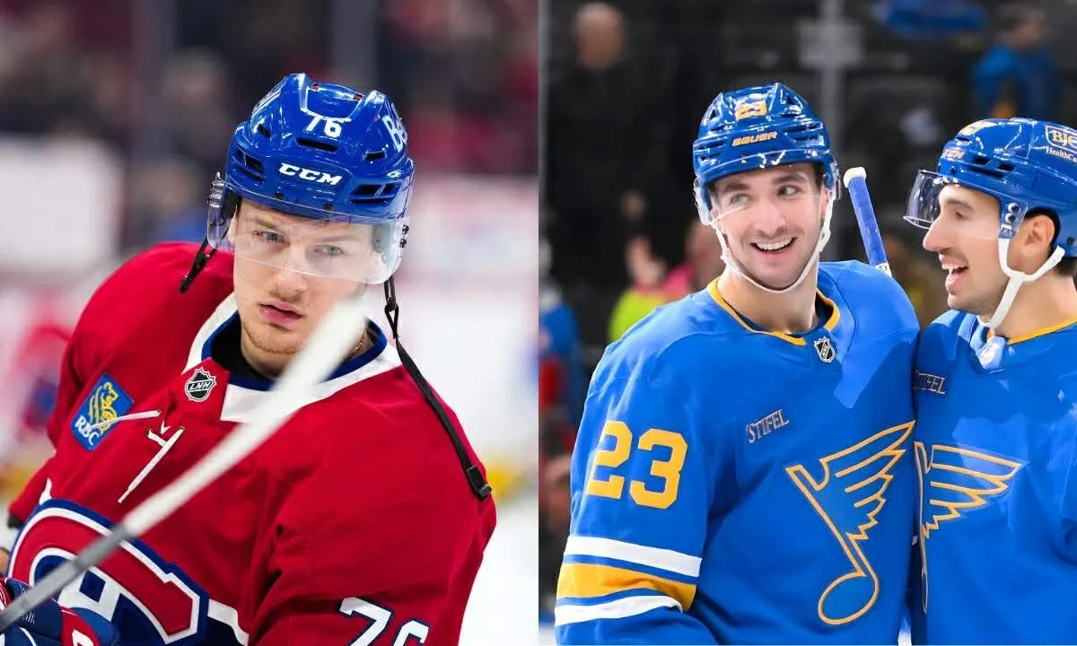 Logan Mailloux's Blues surge contrasts Zachary Bolduc scratch with ...