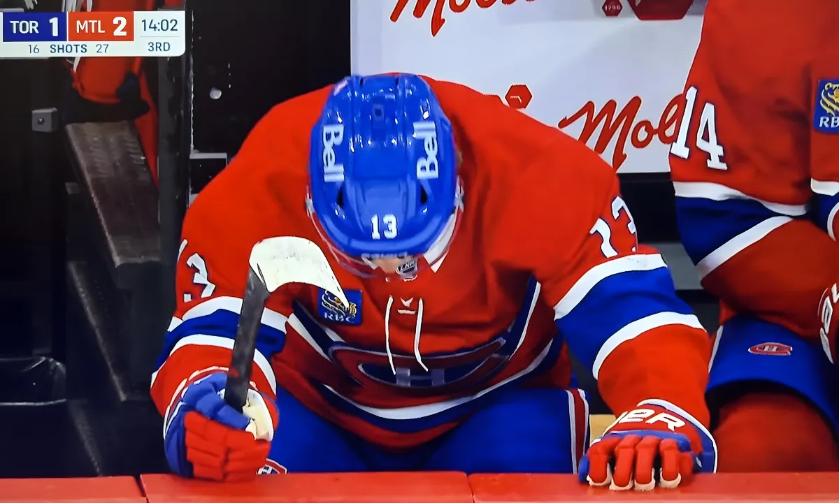 Cole Caufield concern grows after leaving Canadiens vs Maple Leafs game ...